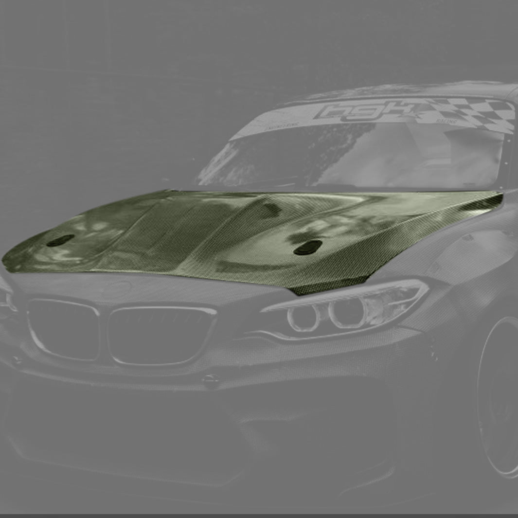 F22 Hood [OEM Size With Bulge] – HGK Shop